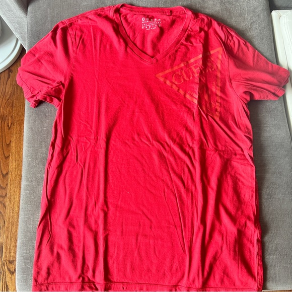 Guess | Shirts | Guess Mens Tshirt Bright Red Color | Poshmark